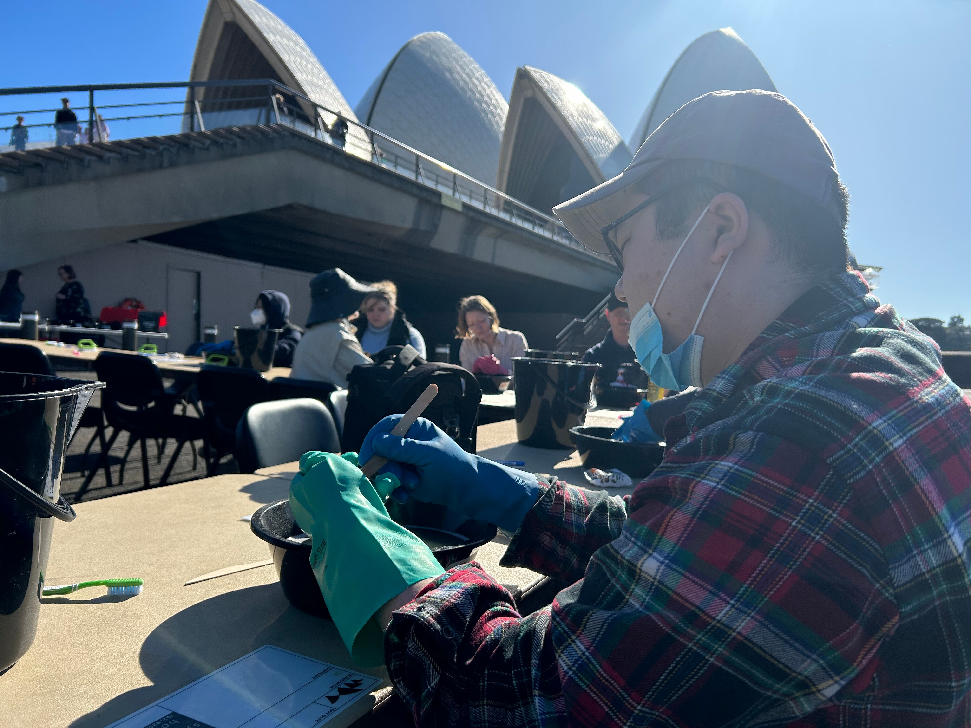 Indigenous artist uses tens of thousands of oyster shells to create ...