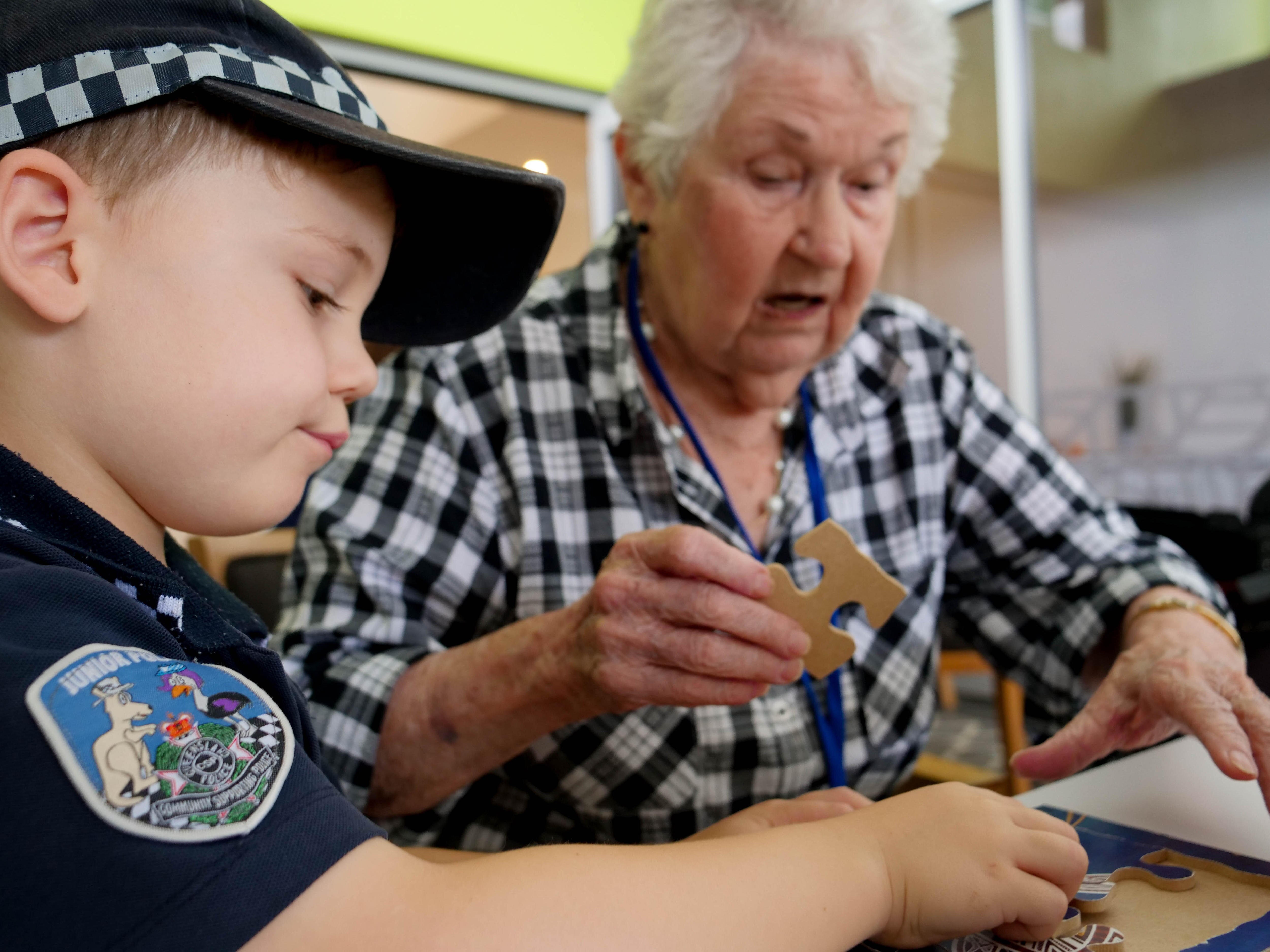 Intergenerational play changes lives of these elderly and young ...