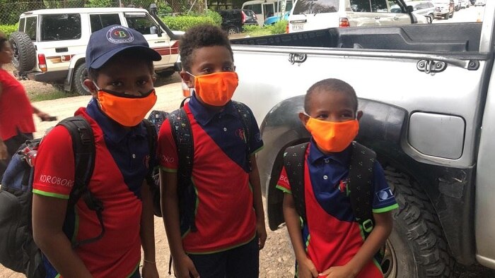 Igat dimand long baim face mask bihain long covid-19 igo bikpla long ...