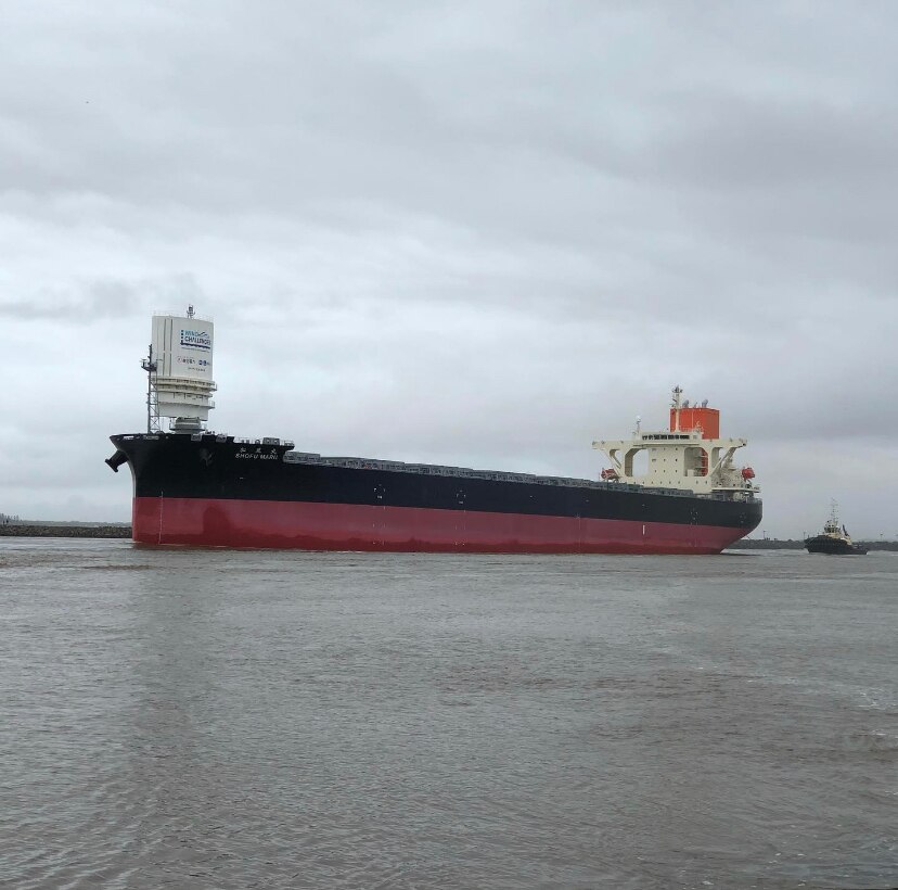 Bulk carrier partly powered by wind arrives in Australian waters - ABC ...