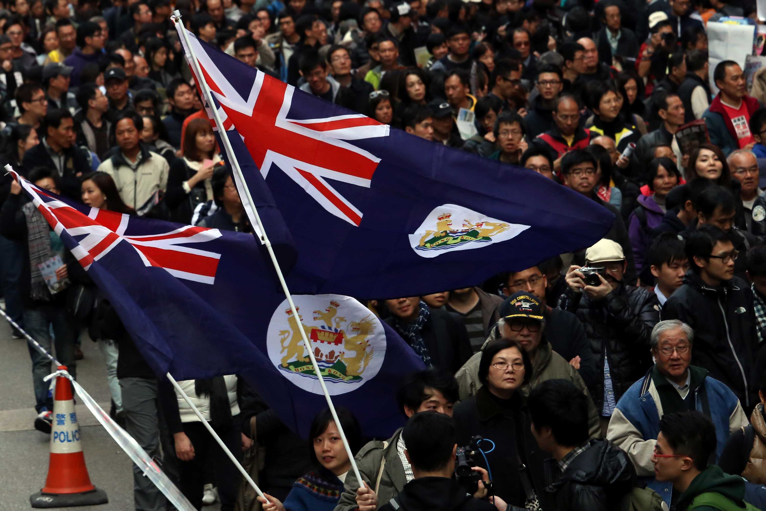 Thousands protest against Hong Kong leader - ABC News
