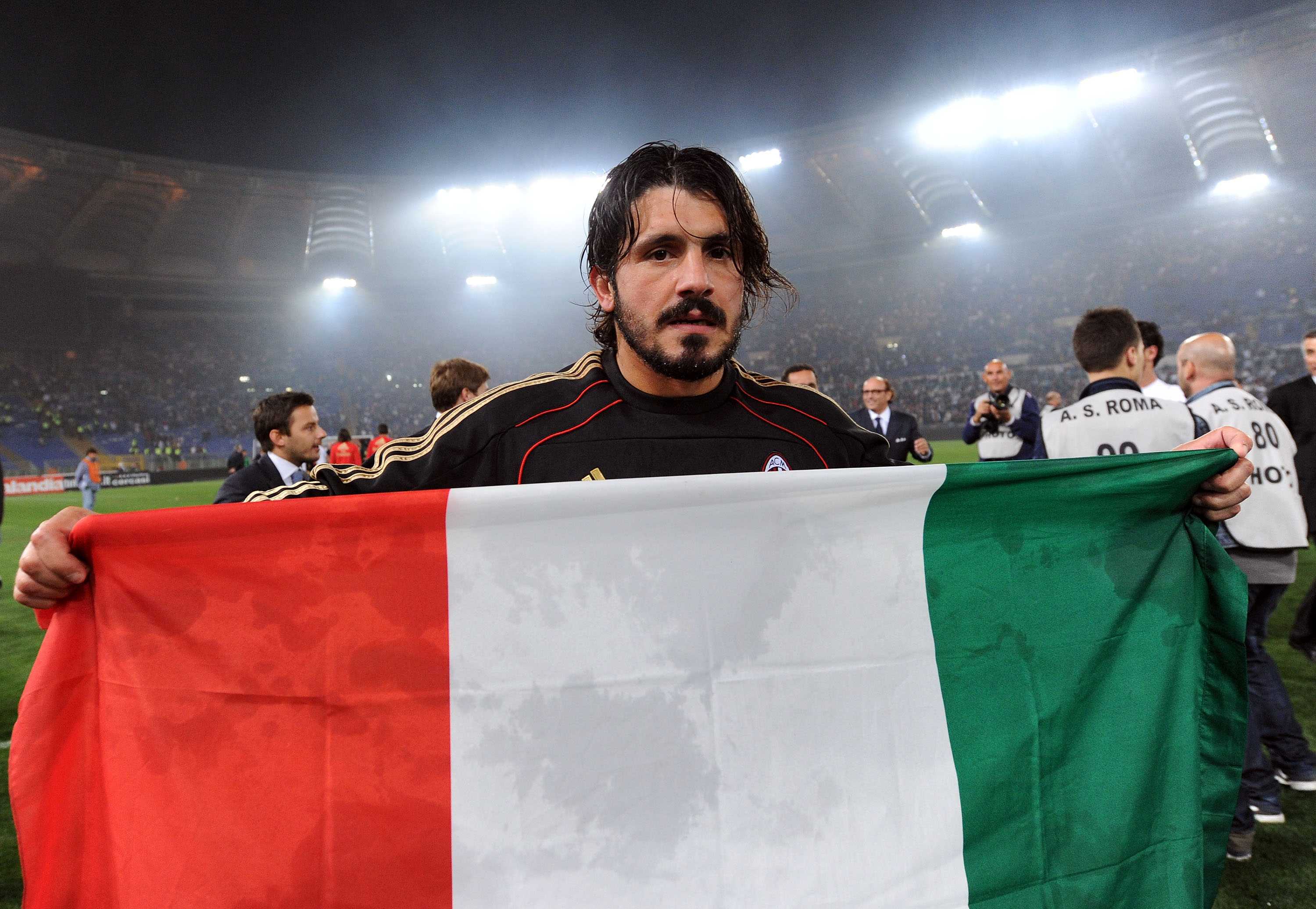 Former Italy and AC Milan midfielder Gennaro Gattuso under ...
