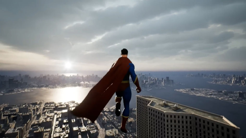 Superman flight experience demo. - ABC News