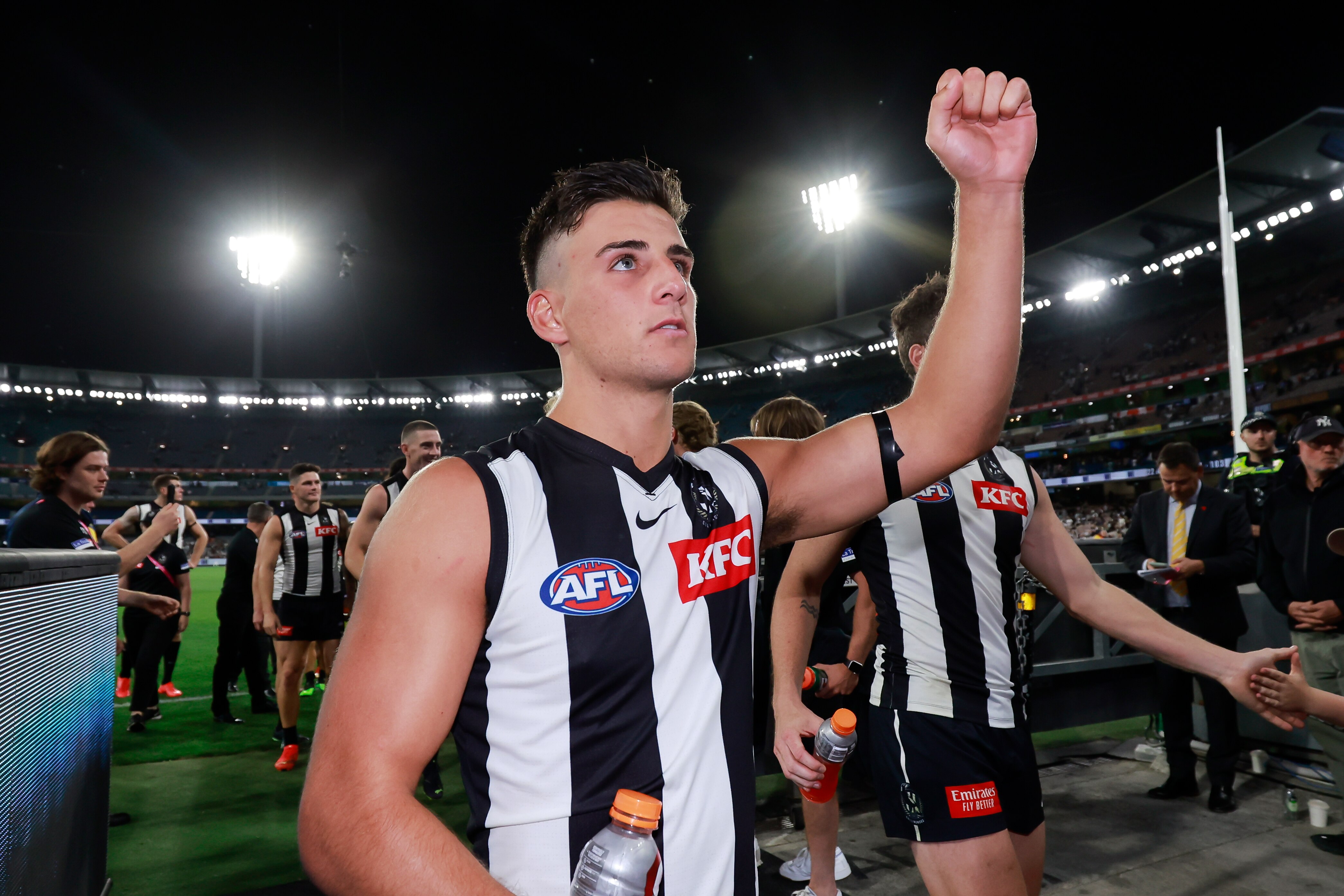 Collingwood's Daicos brothers pay tribute to grandfather following win ...
