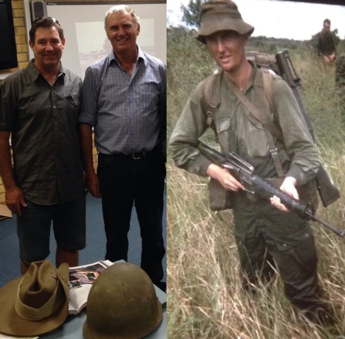 Vietnam vet and military buff visit Barraba Central School - ABC News