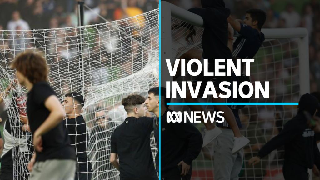Violent pitch invasion leaves player and official injured in Melbourne ...