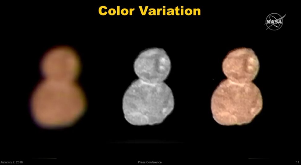 NASA releases New Horizons' first clear image of 'snowman' Ultima Thule ...