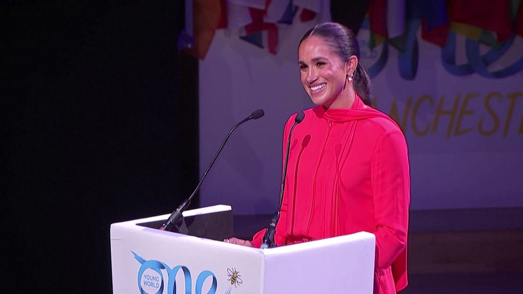 Meghan Markle's first public speech in UK since giving up royal duties ...