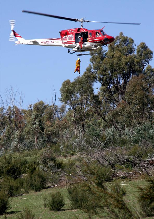 Flying firies tackle remote blazes - ABC News