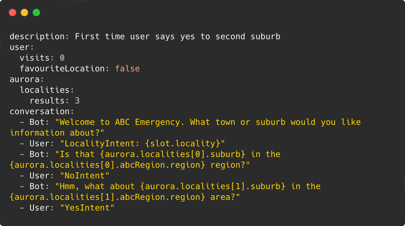 A Framework for Conversational Apps - ABC