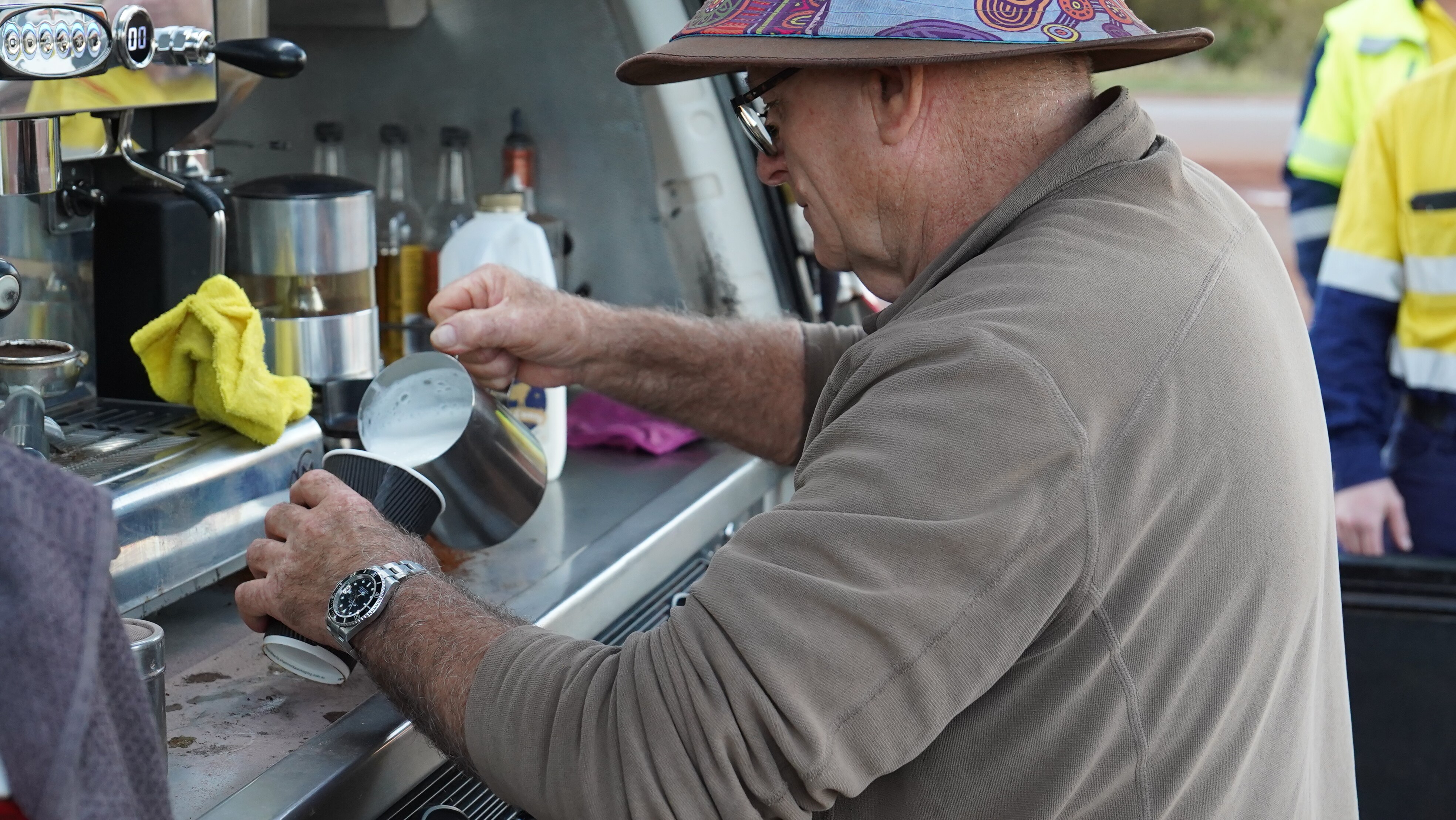 Ted Blakeley and his coffee van are Tom Price favourites - ABC News