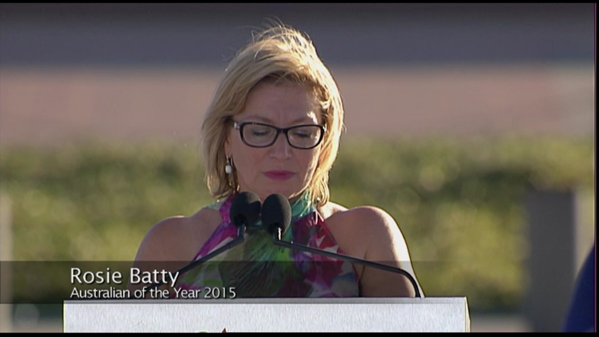 Rosie Batty delivers acceptance speech for 2015 Australian of the Year ...