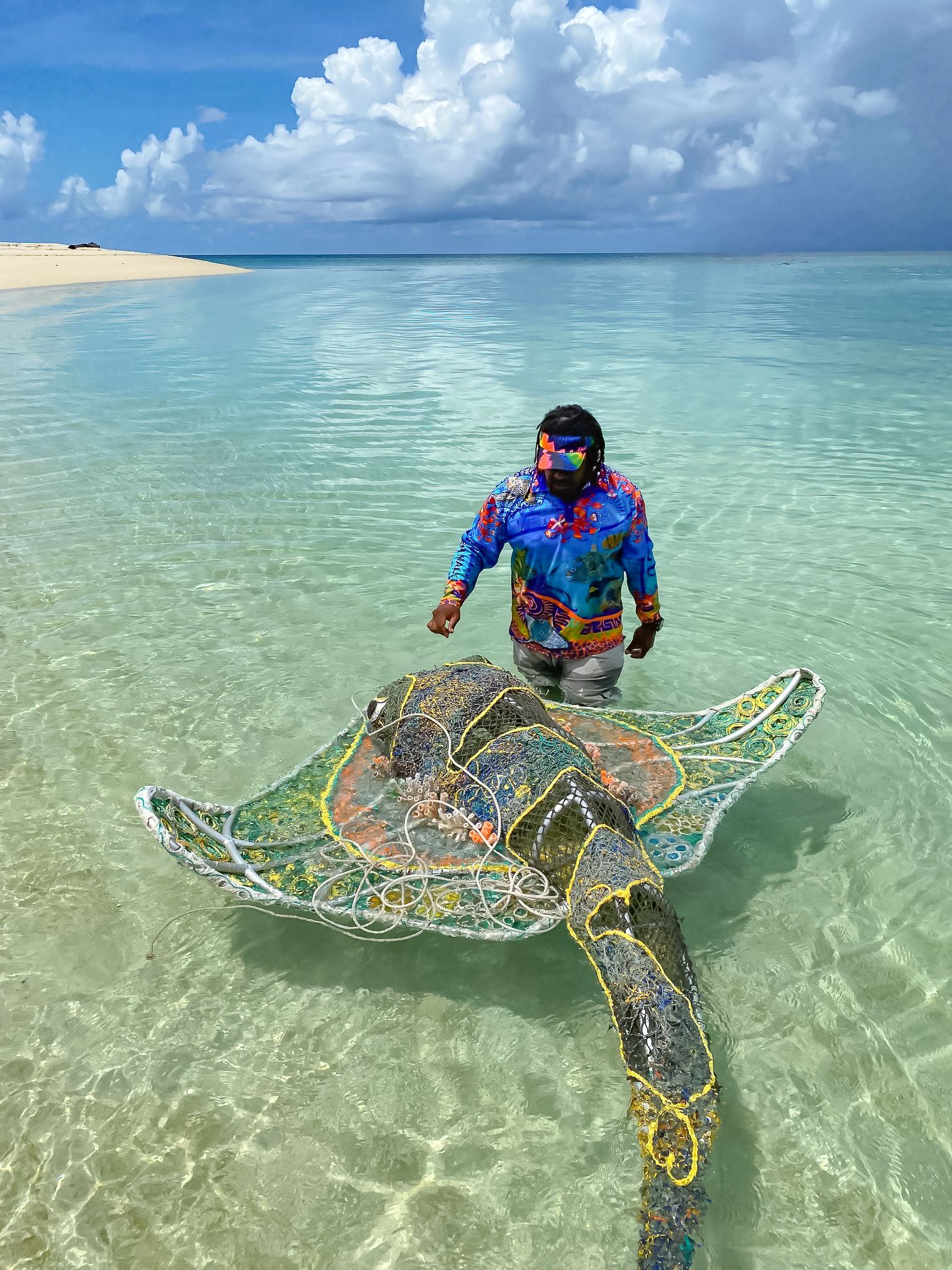 Far North Queensland collective gives new life to ghost nets with eagle ...