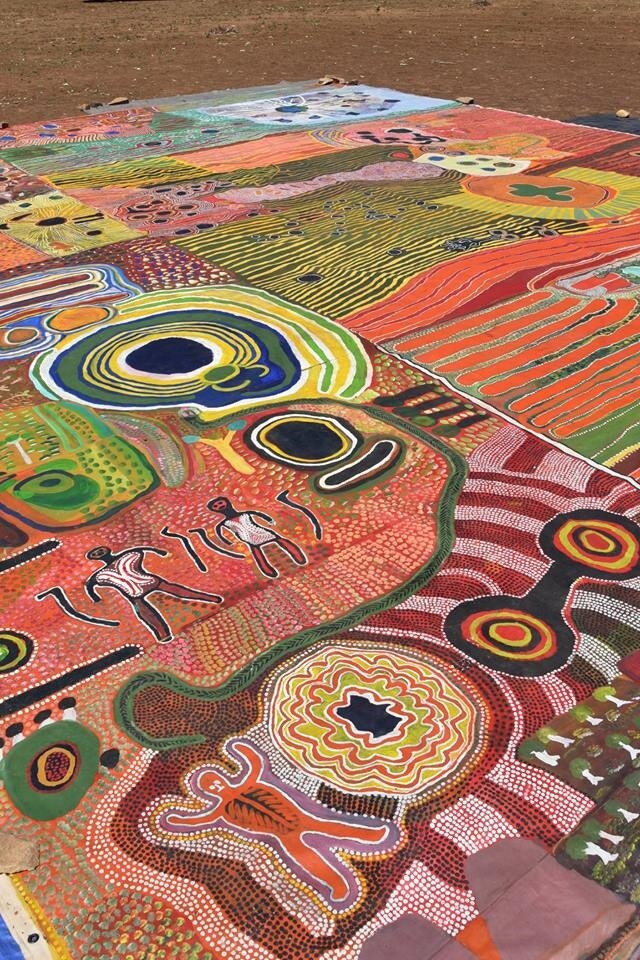 Giant Indigenous artwork returns to Australian desert after 20 years ...