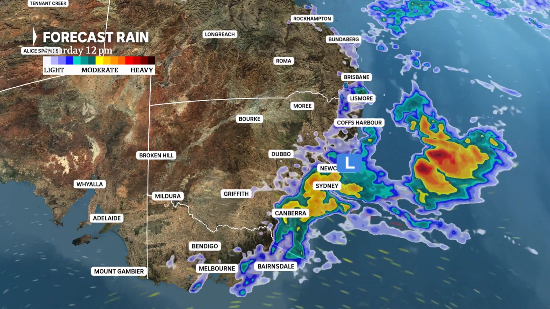 Rain and storms along NSW coast, into Victoria and Queensland - ABC News