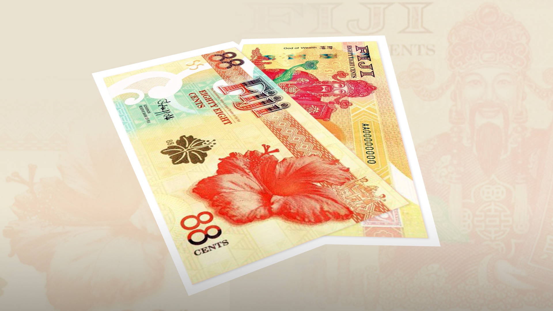 Fiji Reserve Bank releases 88-cent numismatic banknote with Chinese ...