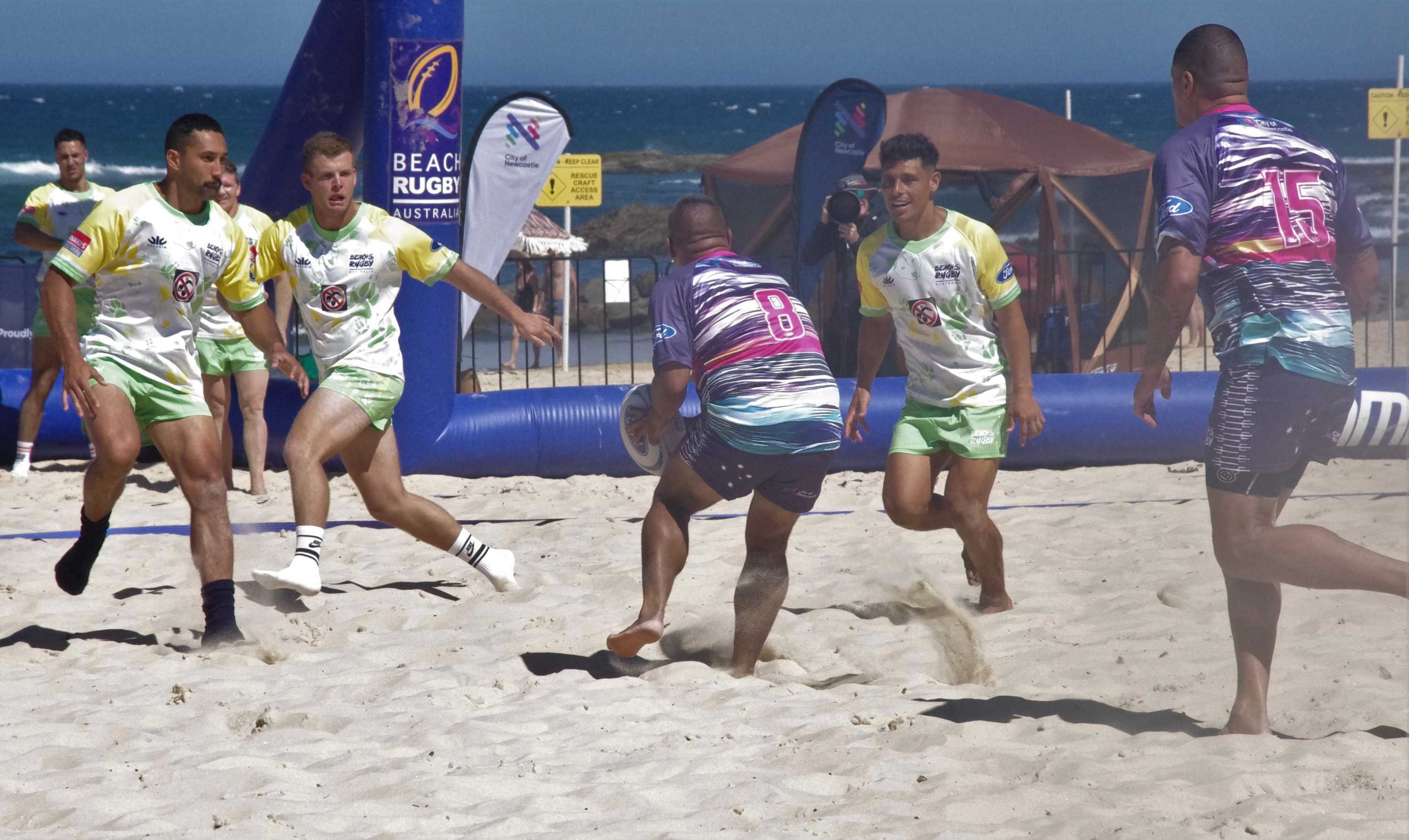 Beach fives rugby gets tick of approval from NRL greats in Newcastle ...
