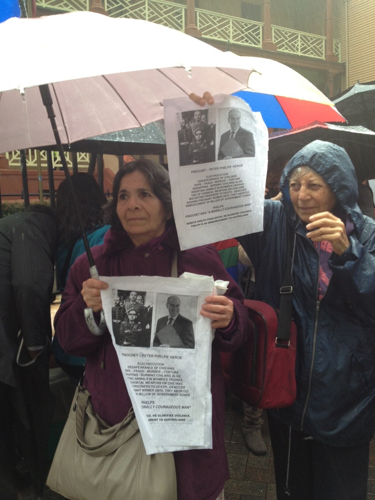 Chileans protest against NSW MLC Peter Phelps Pinochet remarks - ABC News