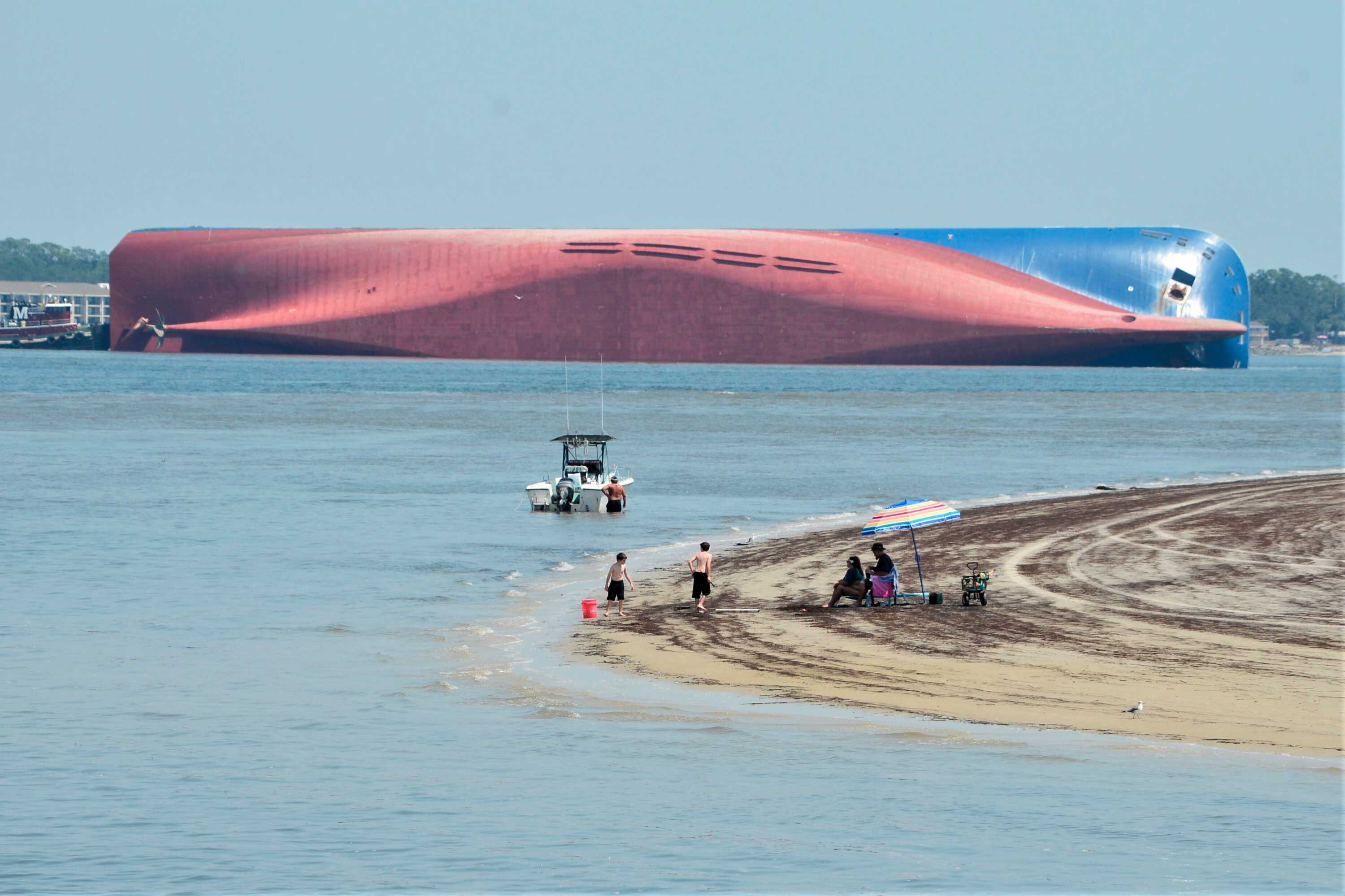 The South Korean car carrier capsized off the US coast - ABC News