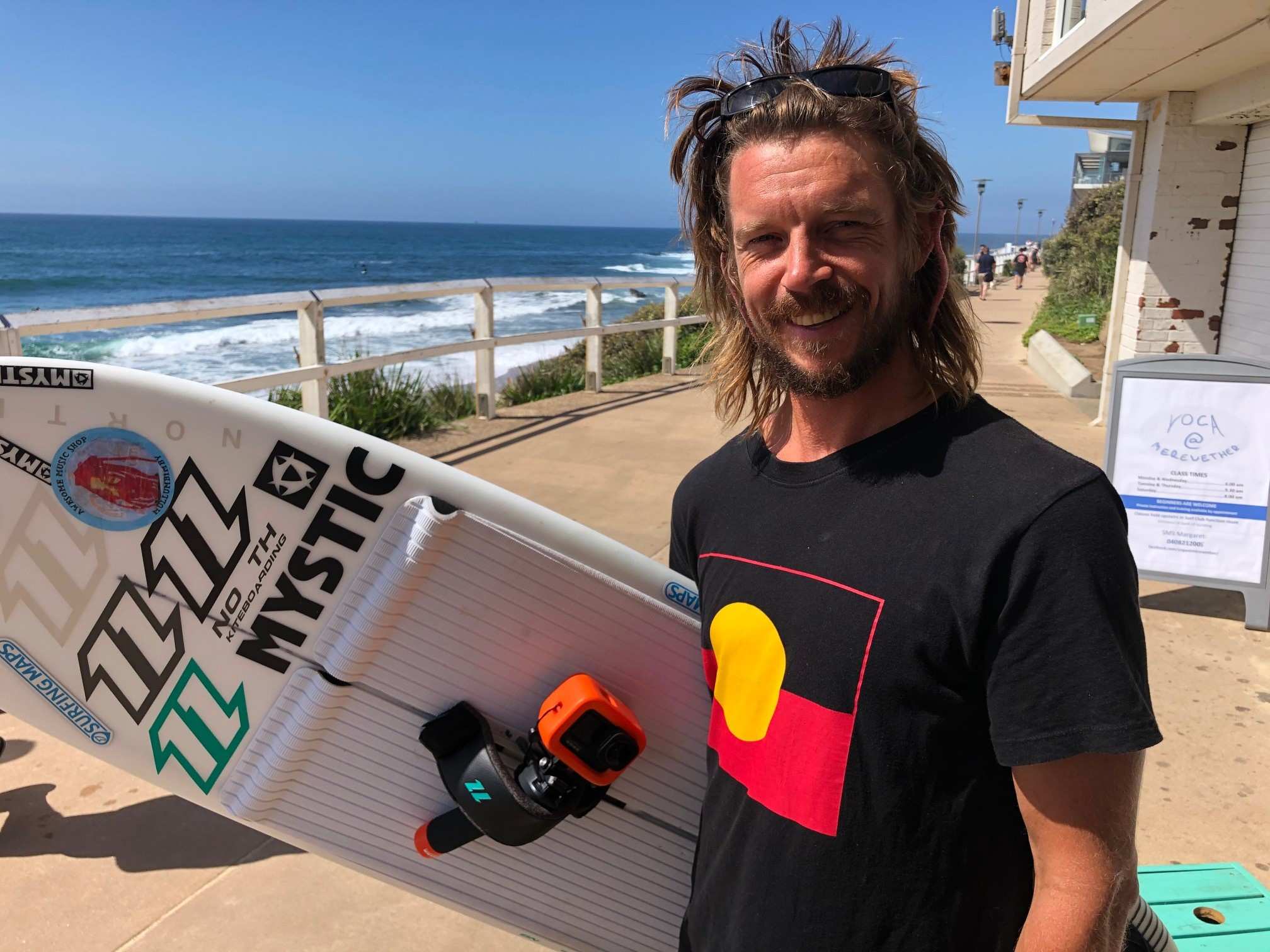 How a North Coast kite-surfer landed on Newcastle shores during world ...
