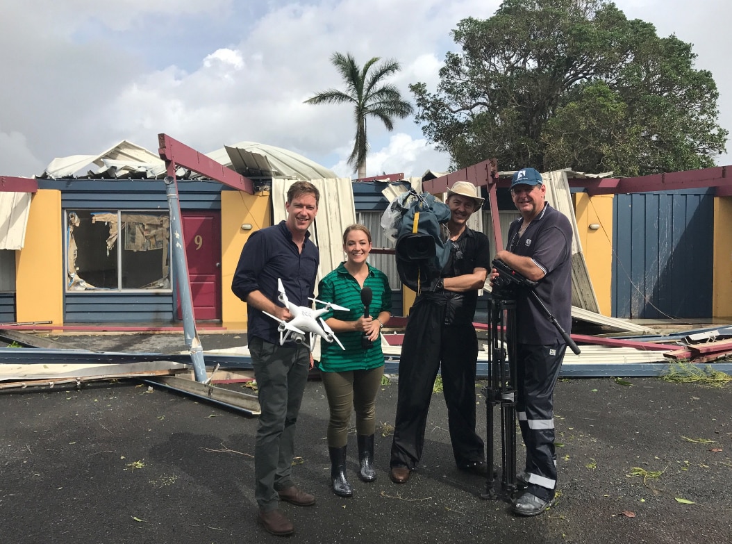 Drone camera captures the scale of Cyclone Debbie's destruction - ABC News