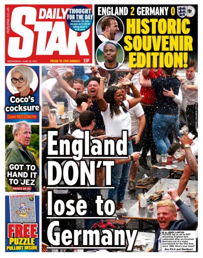 How the British press reacted to England's Euro 2020 victory over ...