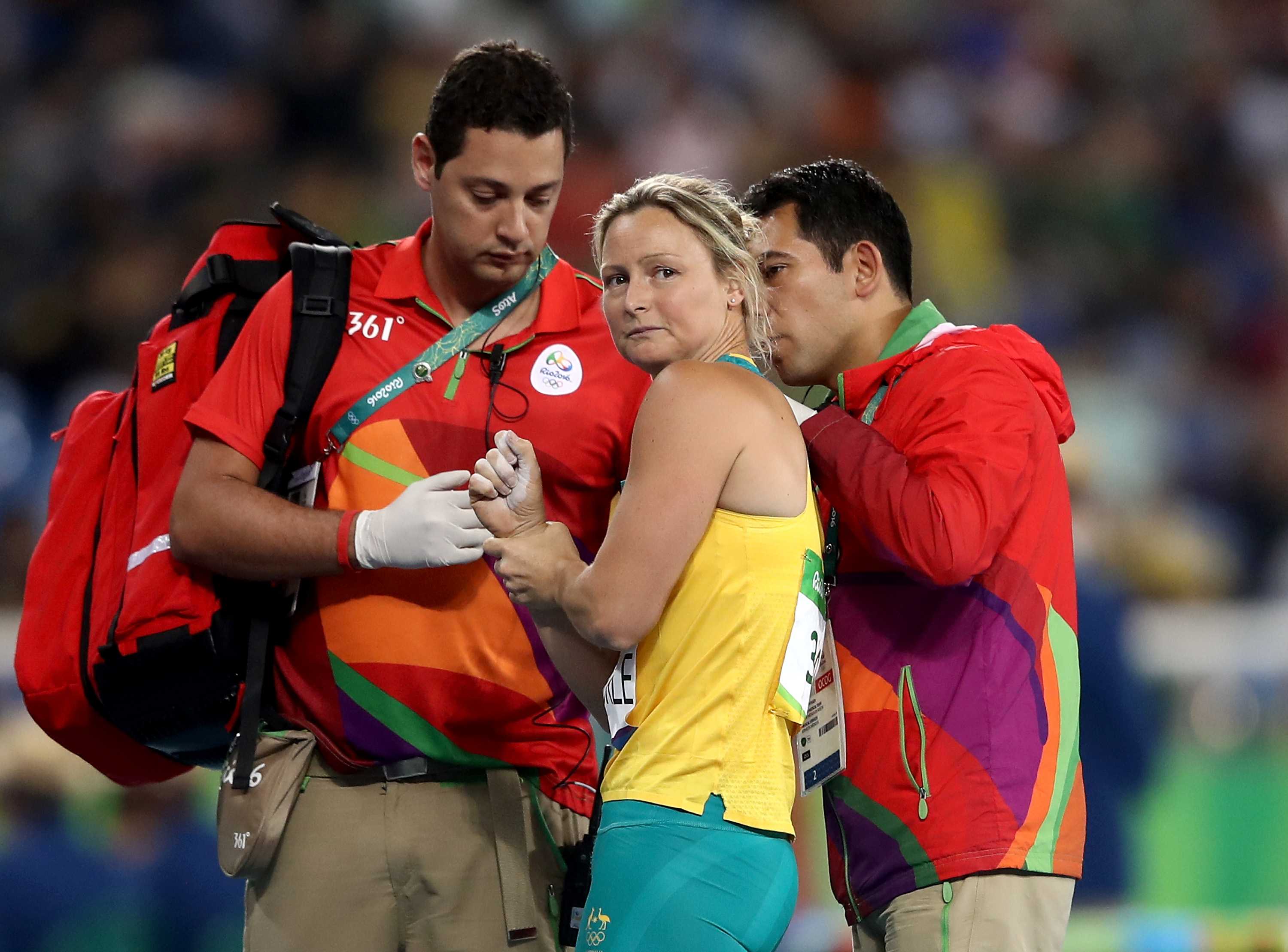 Rio 2016: Kim Mickle dislocates shoulder in javelin, Brandon Starc out ...