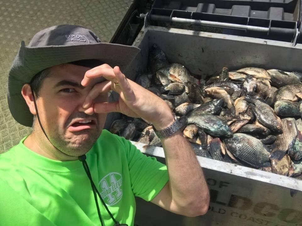 Passionate pest fish busters taking out aggressive, invasive fighting ...