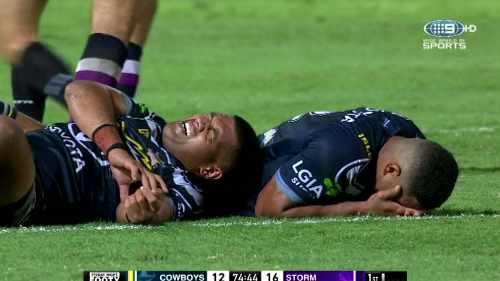 Play continues following injuries in Cowboys and Melbourne match - ABC News