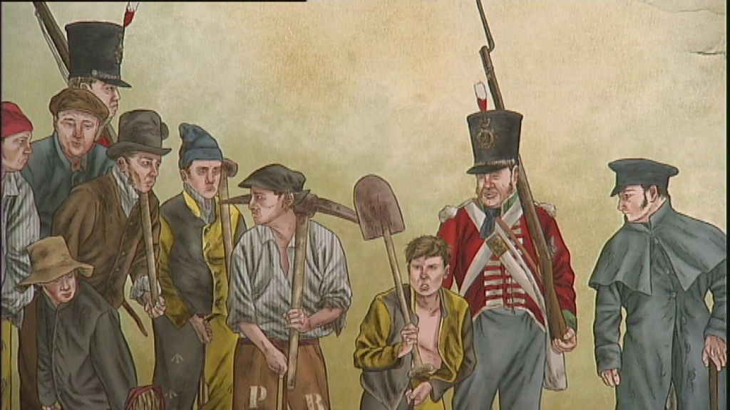 Artist Simon Barnard recreates grisly history of Van Diemen's Land ...