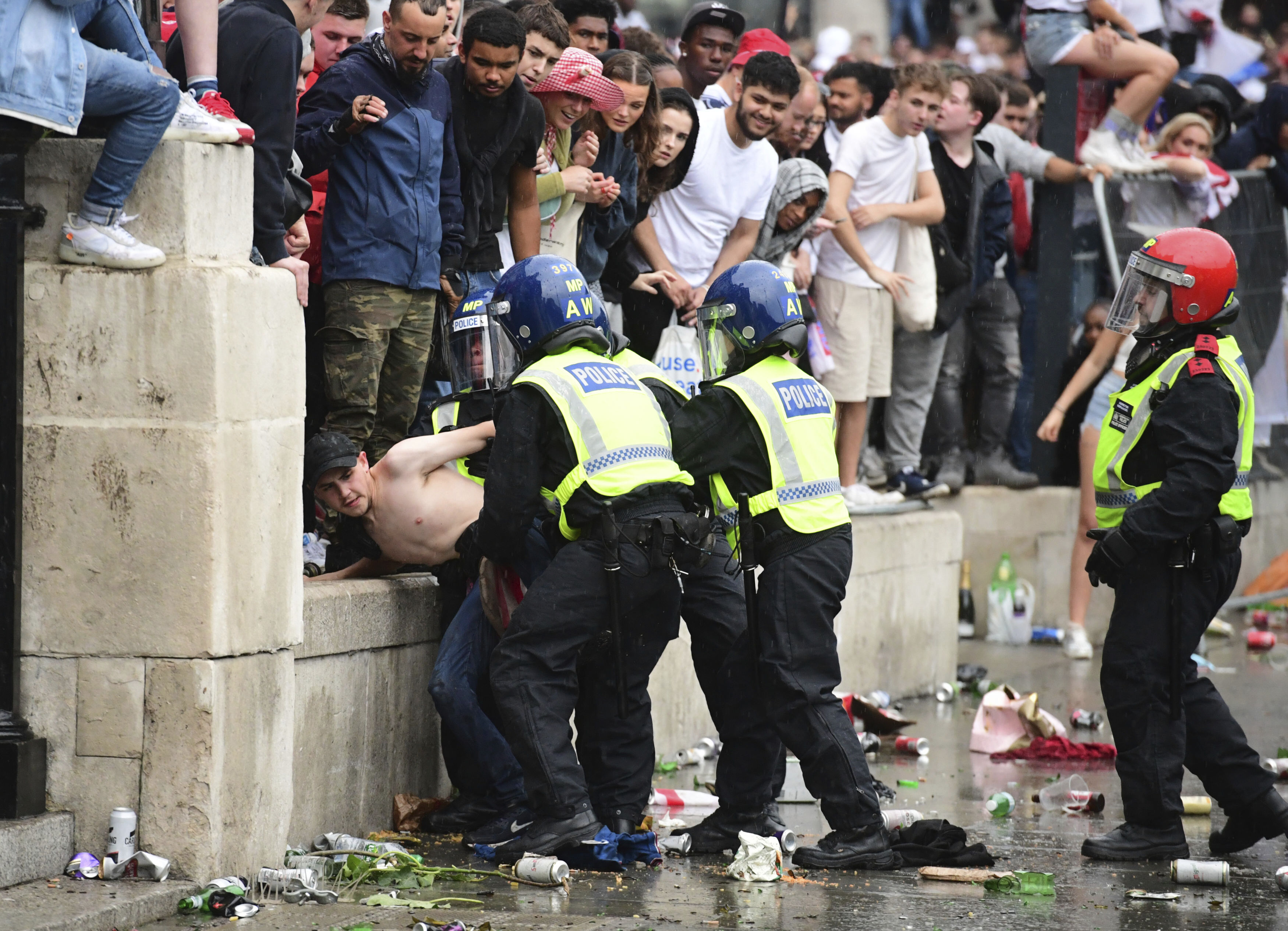 England's FA facing disciplinary action over crowd violence at Wembley ...
