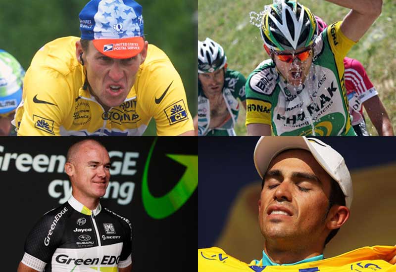 Stuart O'Grady, Lance Armstrong, Marco Pantani, Floyd Landis and ...