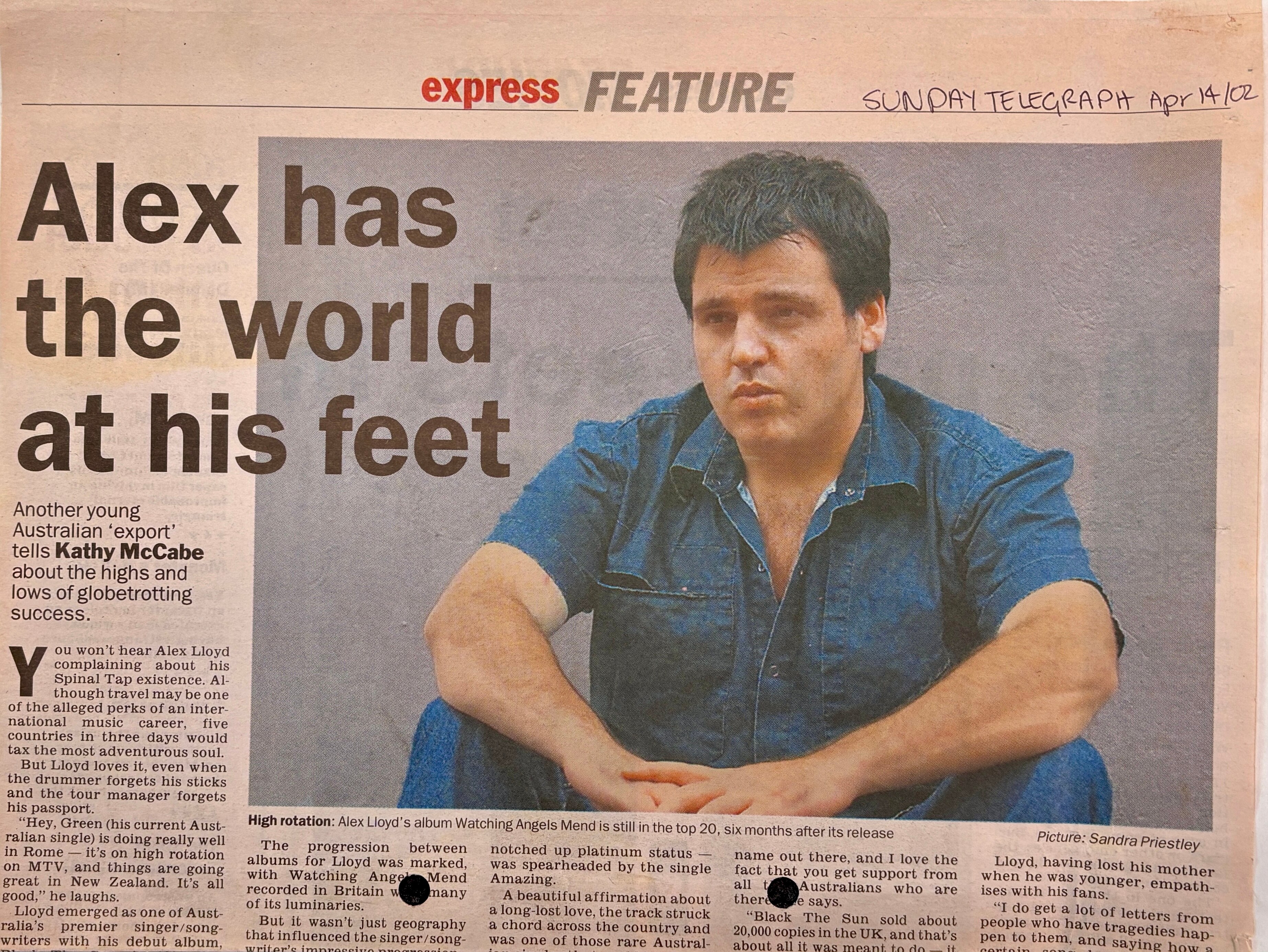 After years of private turmoil, Alex Lloyd is ready for the spotlight ...