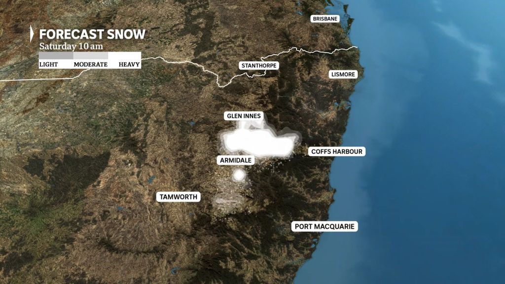 Weekend of snowfall in NSW northern ranges - ABC News