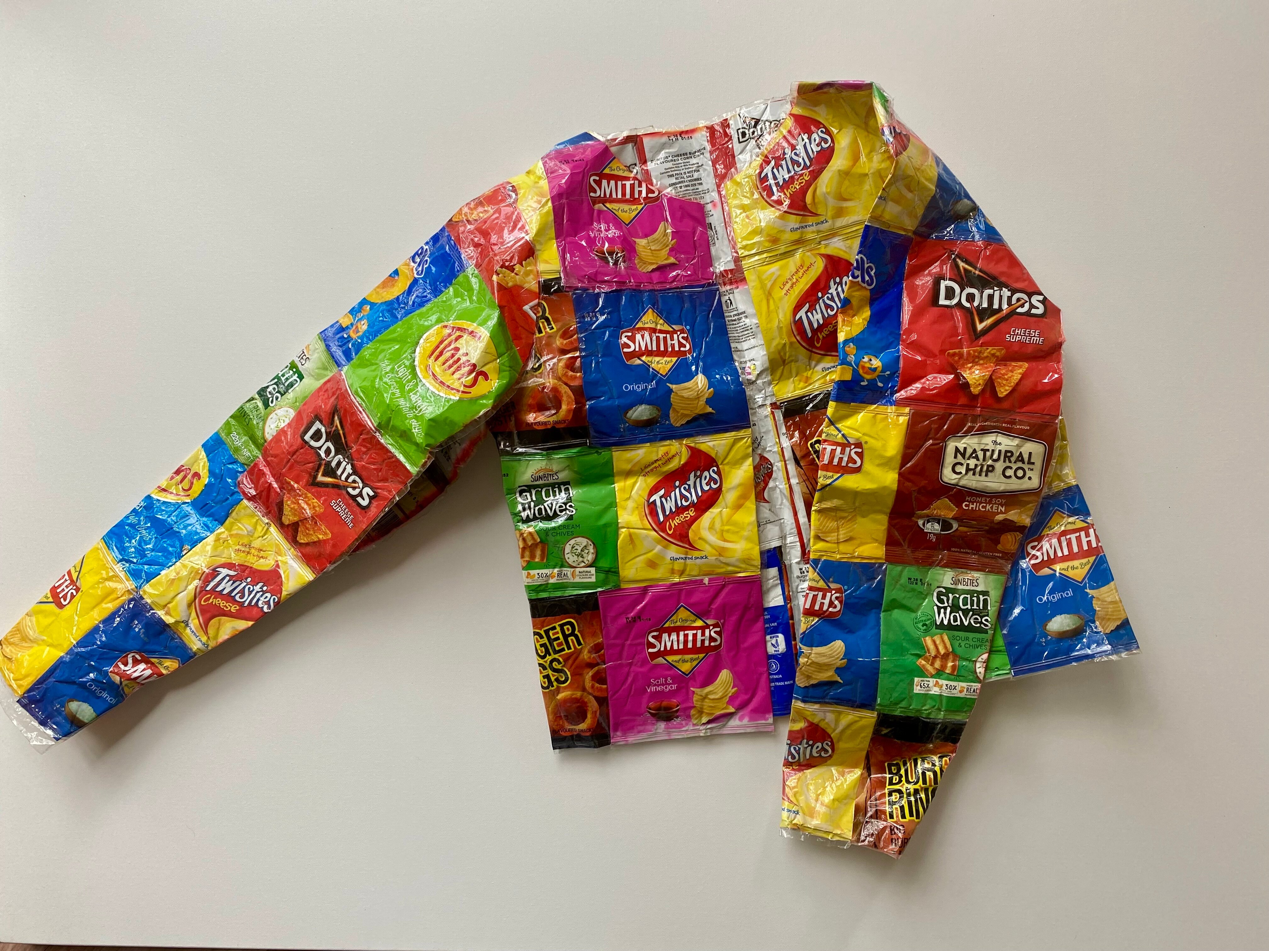 Artist turns used face masks and bread bags into fashion for Sydney ...