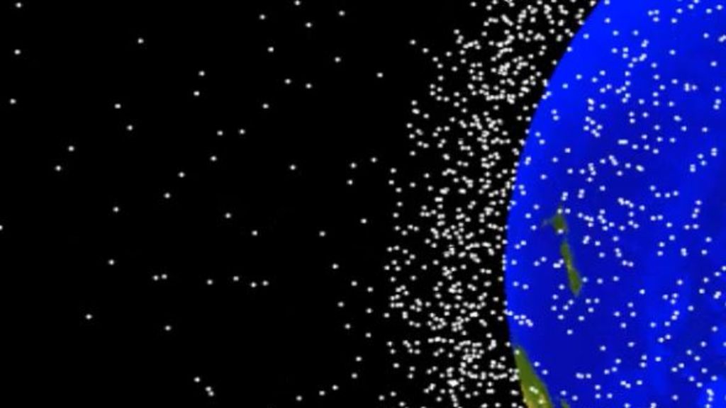 NASA visualisation of space junk - ABC News