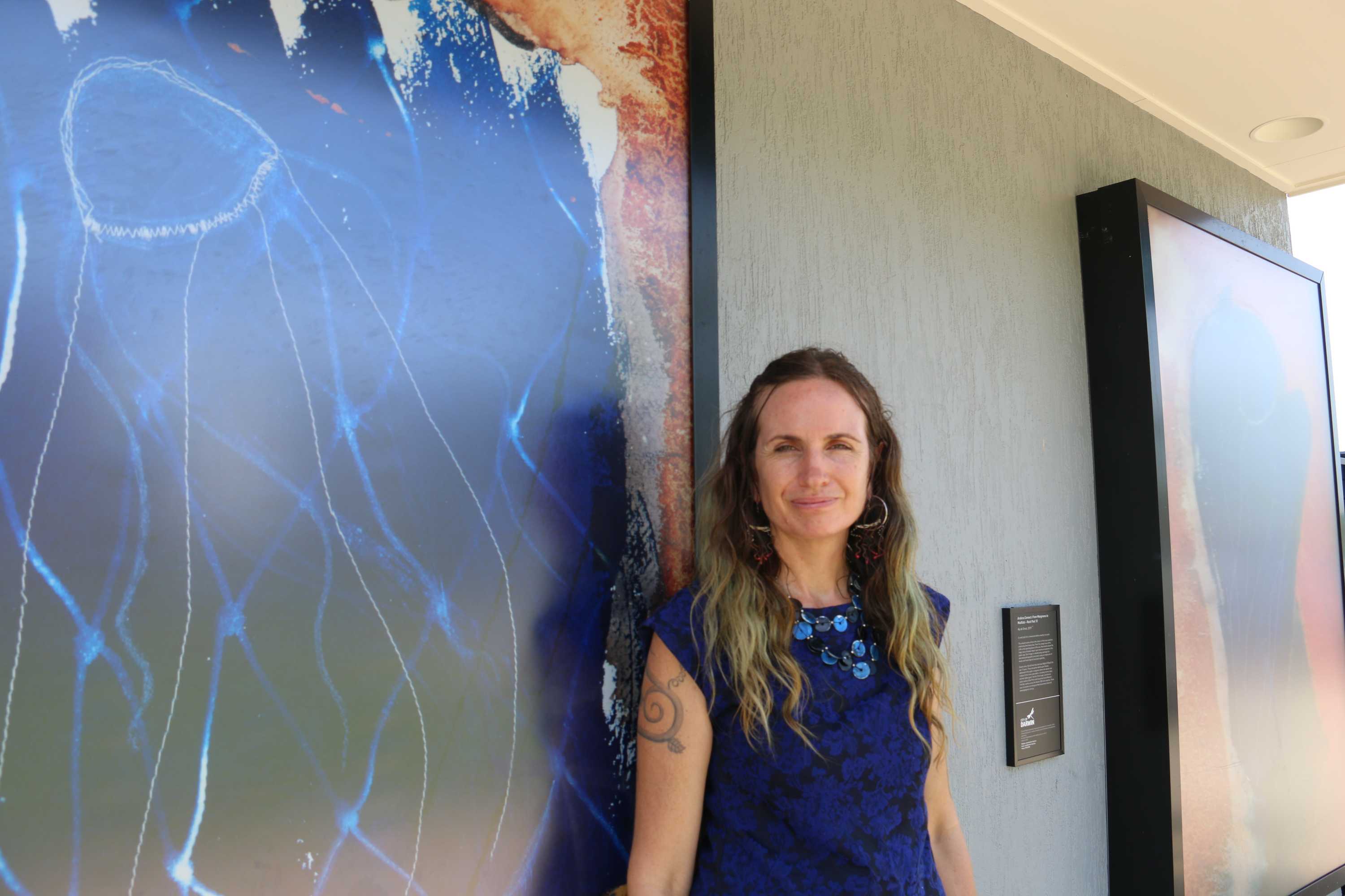 Arafura Sea inspired outdoor art brings 'soul and spirit' to beleaguered Darwin CBD - ABC News