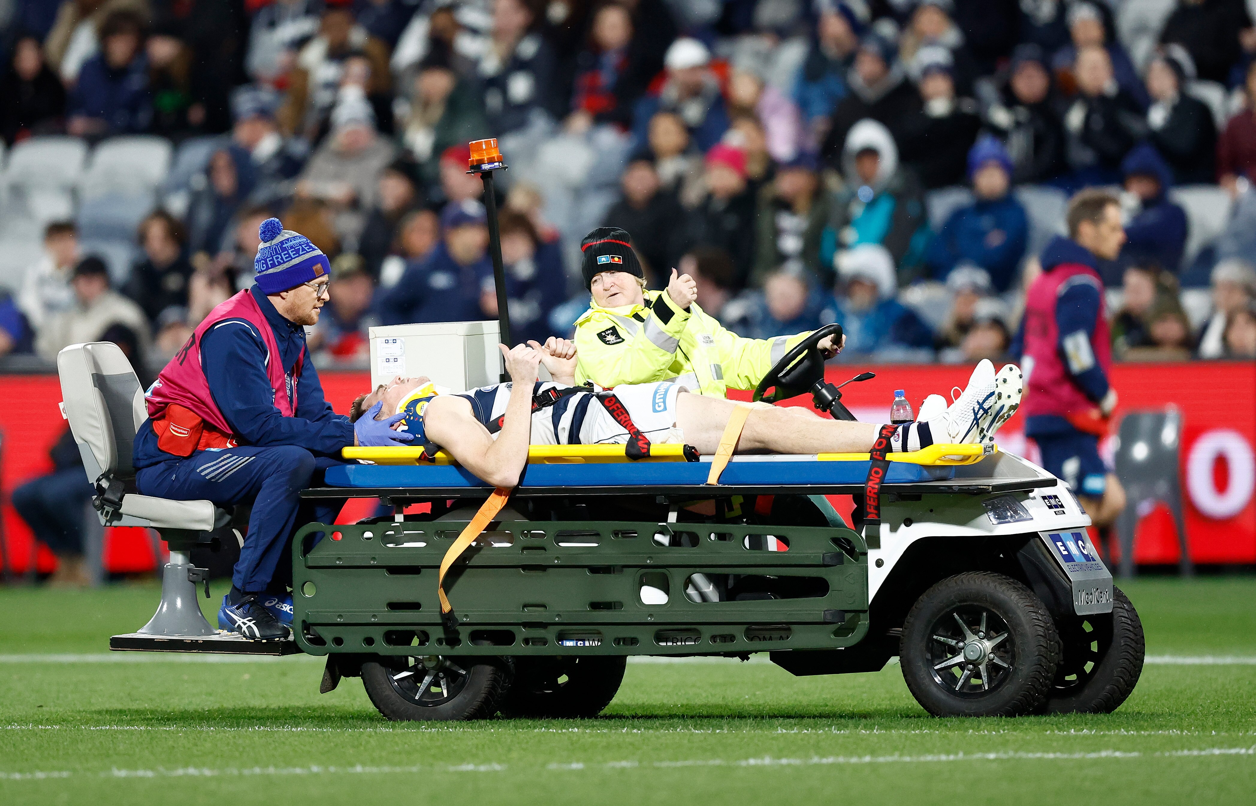 Geelong's Jeremy Cameron discharged from hospital after on-field ...