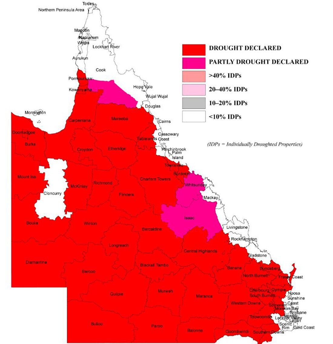 Drought declared in more southern Queensland regions after hot, dry ...
