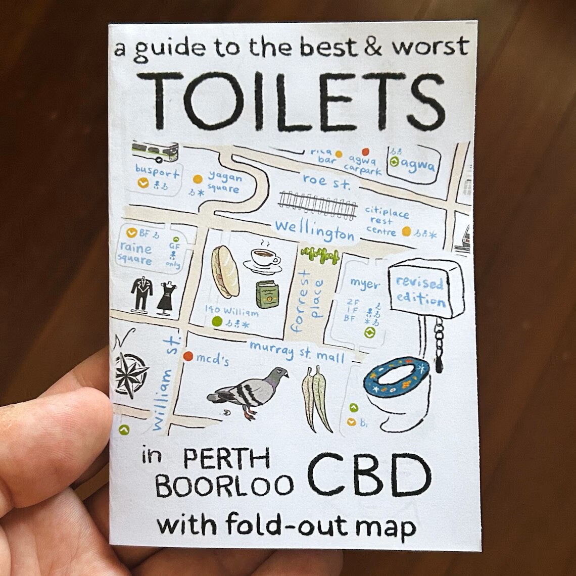 Hand-drawn map shows best and worst public toilets in Perth CBD - ABC ...