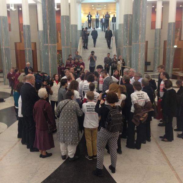 Religious protesters demanding changes to asylum seeker policy removed ...