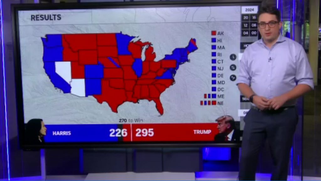 ABC Election Analyst Casey Briggs gives update on the college electoral ...