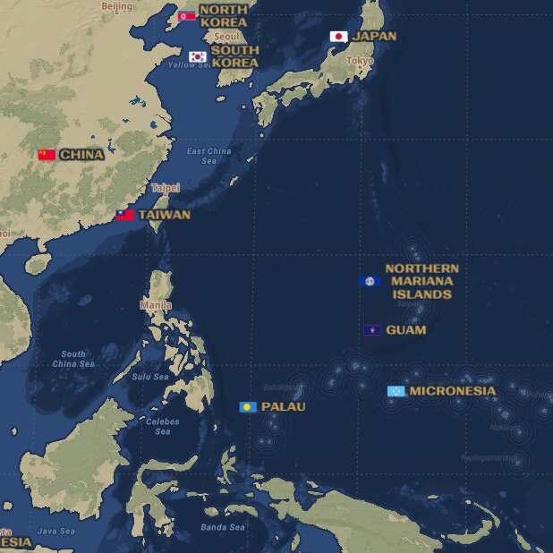 Think tank launches map to track military movement in Micronesia - ABC ...