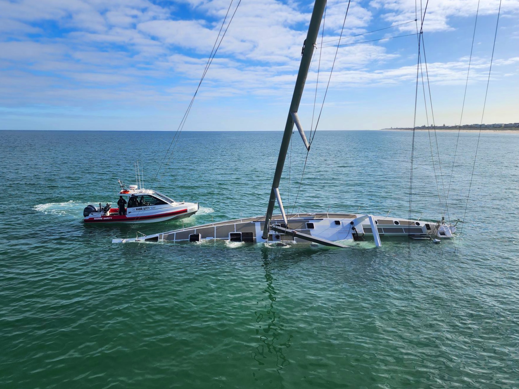 Grange yacht recovery thwarted by equipment failure and bad weather ...