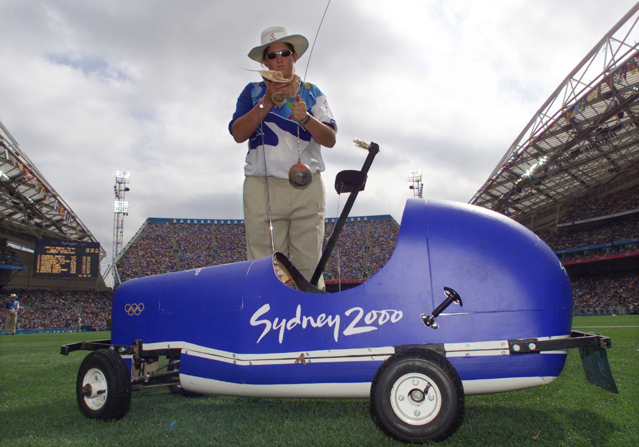 What are the little remote controlled cars on the field at the Olympics ...