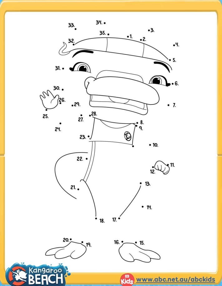 Activity Sheet dot to dot Gemma - ABC Kids