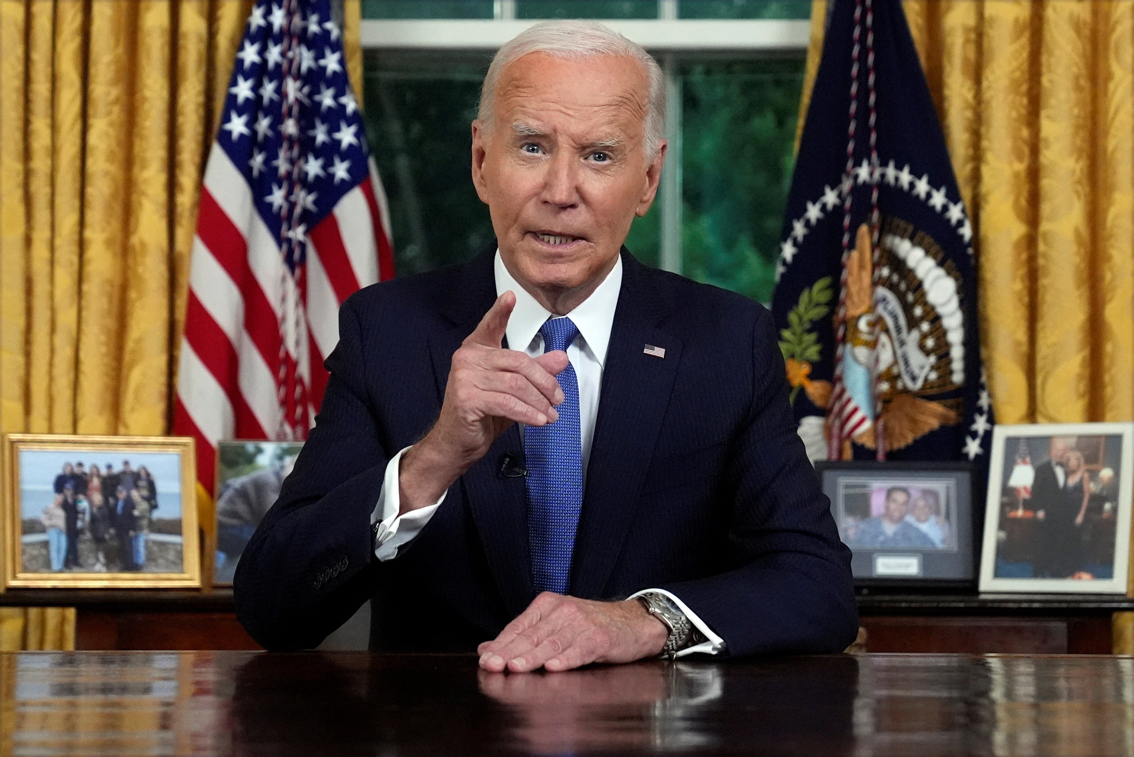 Biden speaks to U-S after stepping aside for Harris - ABC listen