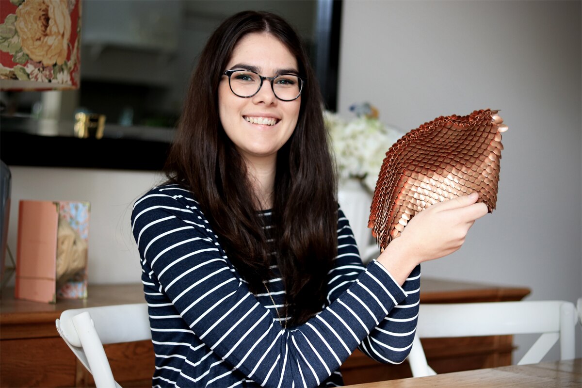 SMART Armour copper cancer shield fabric brings teen scientist Macinley Butson YouTube fame ...