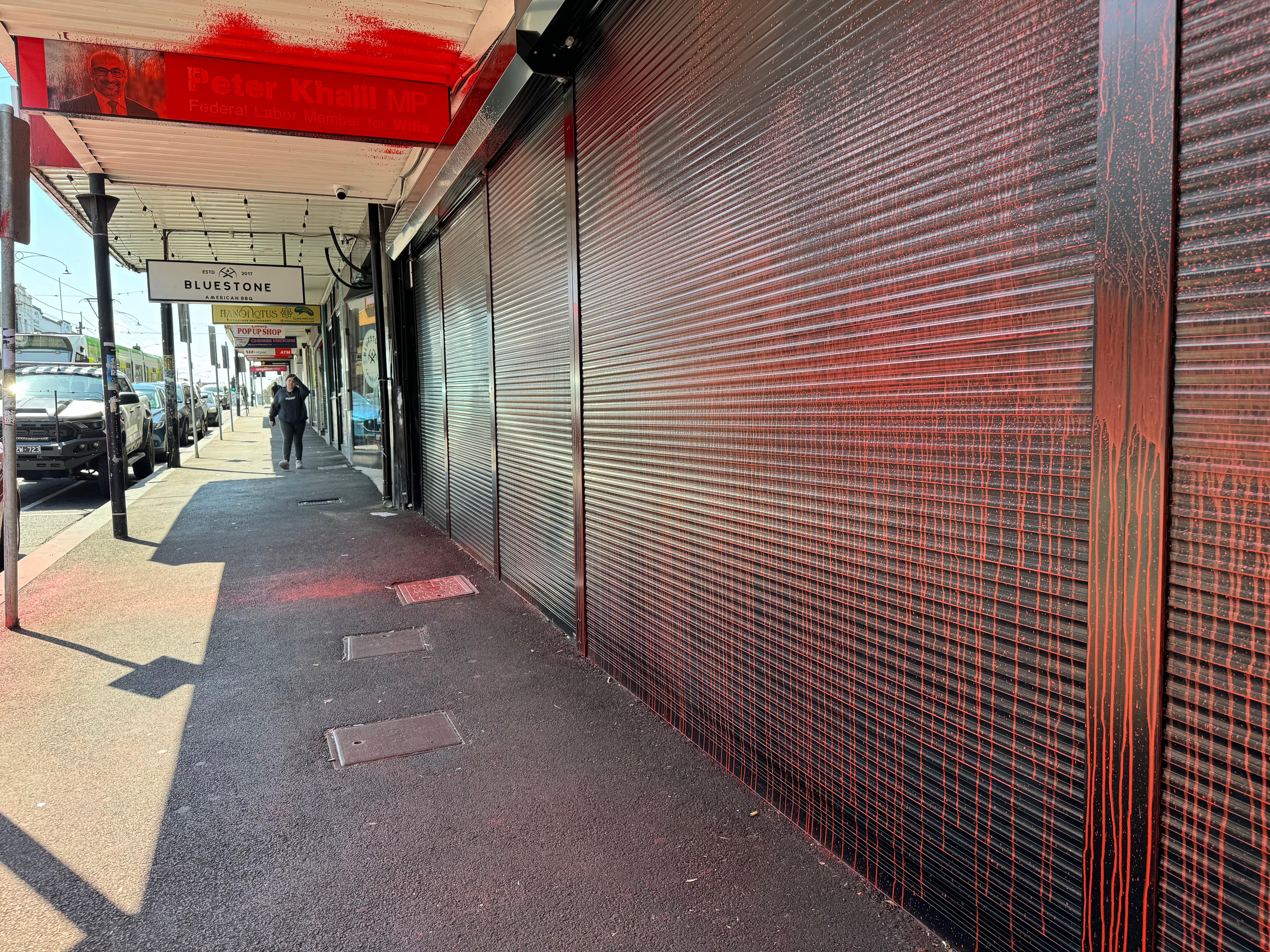 Labor MP Peter Khalil's electorate office sprayed with red paint and ...