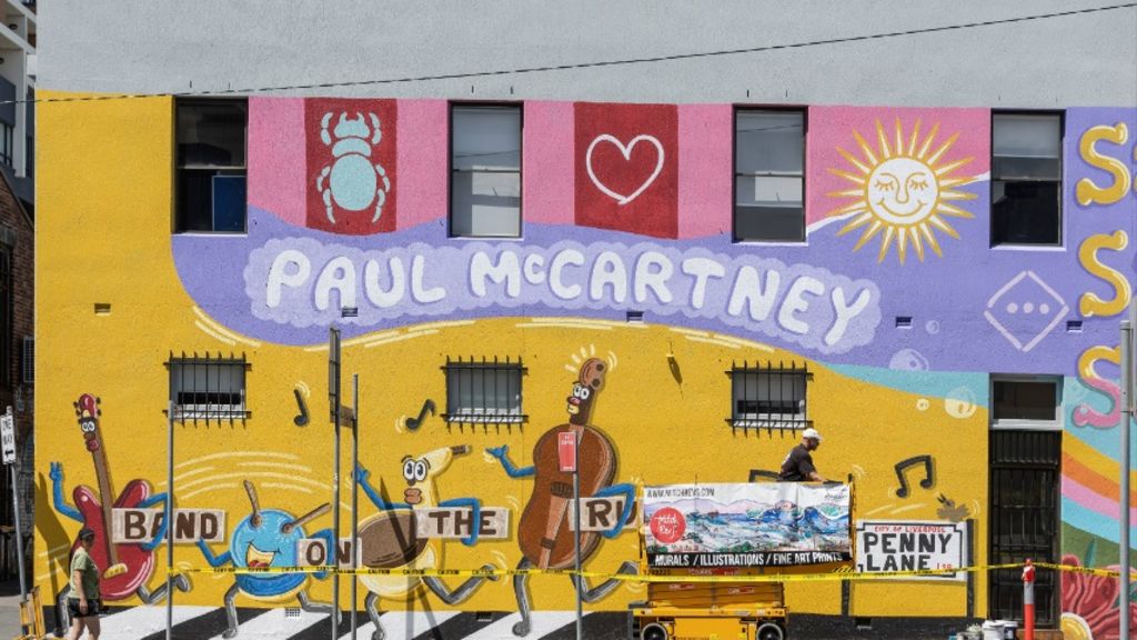 Colourful mural to mark Sir Paul McCartney’s concert at Hunter Stadium ...